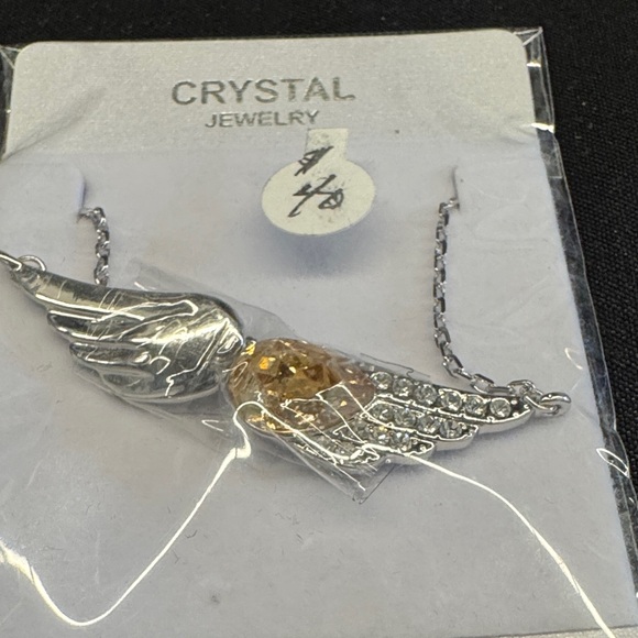 Jewelry | Silver And Gold Wing Necklace | Poshmark